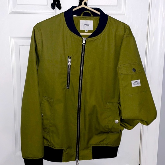 Wesc | Jackets & Coats | Wesc Bomber Jacket Green Szm | Poshmark